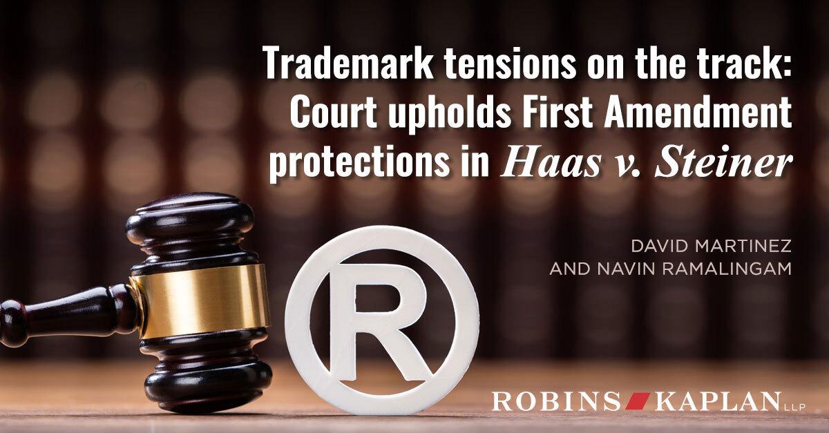Trademark tensions on the track: Court upholds First Amendment ...