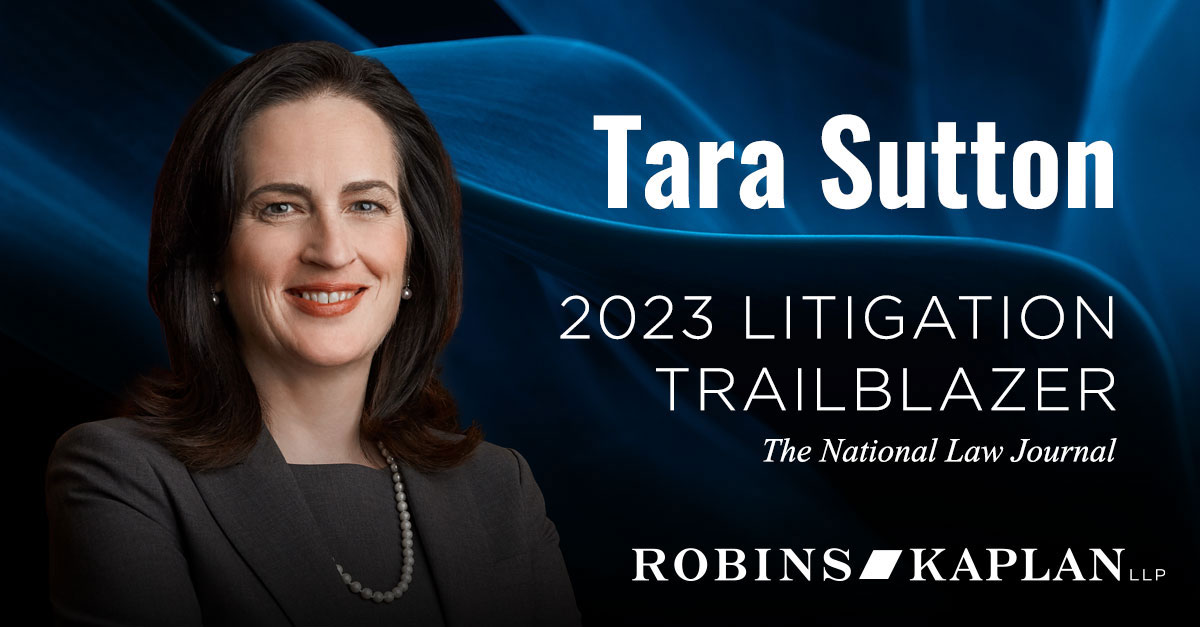Tara Sutton Named a Litigation Trailblazer by The National Law Journal ...