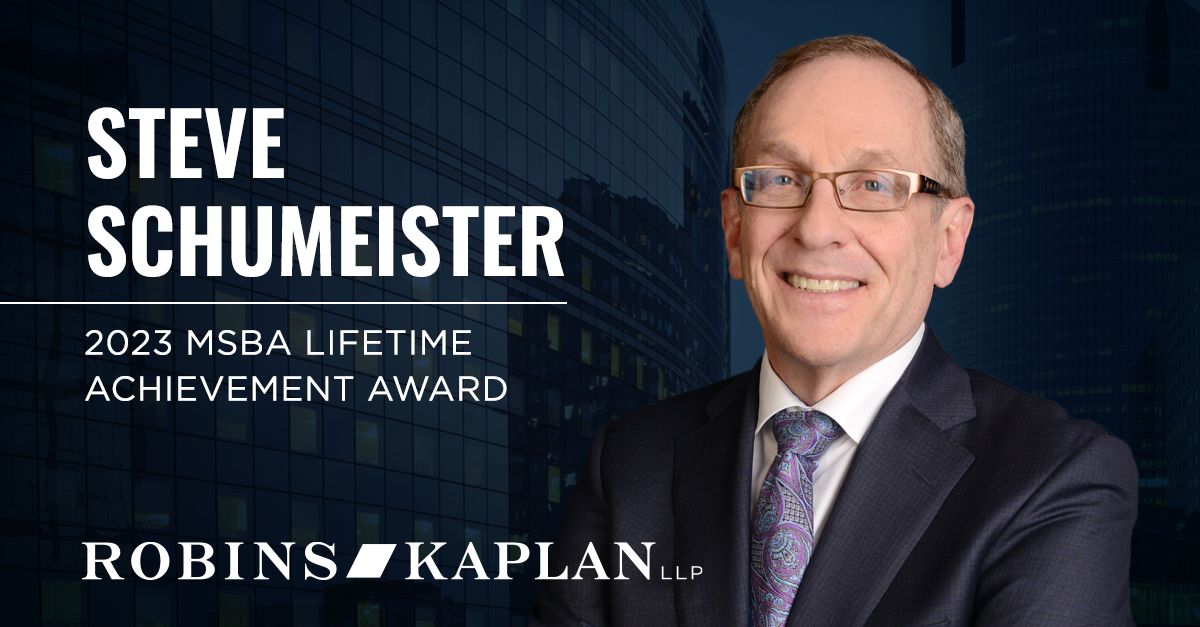 Steve Schumeister Honored with Minnesota State Bar Association 2023 ...