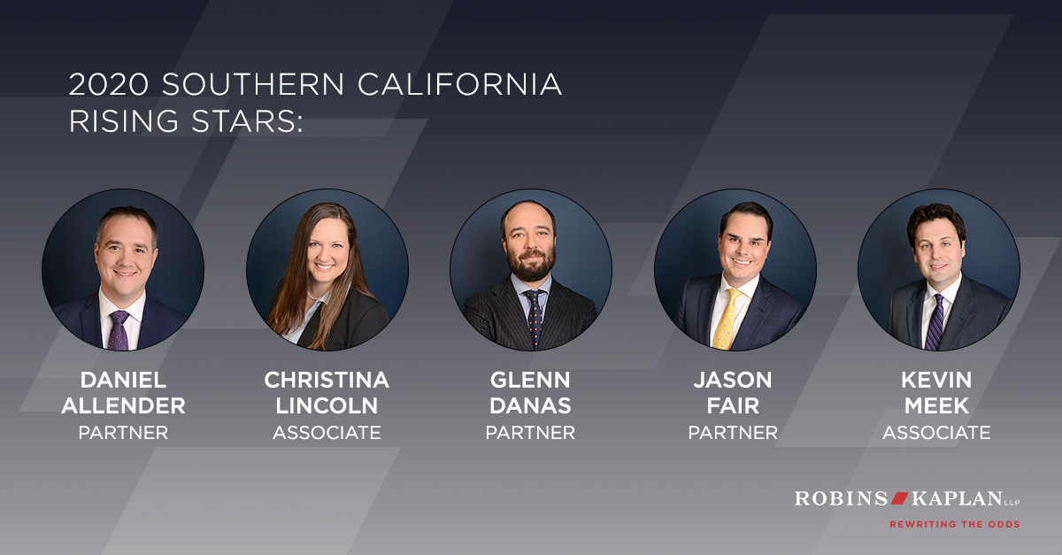 Attorneys Named To 2020 “Southern California Rising Stars” List ... Attorneys Named To 2020 “Southern California Rising Stars” List ...